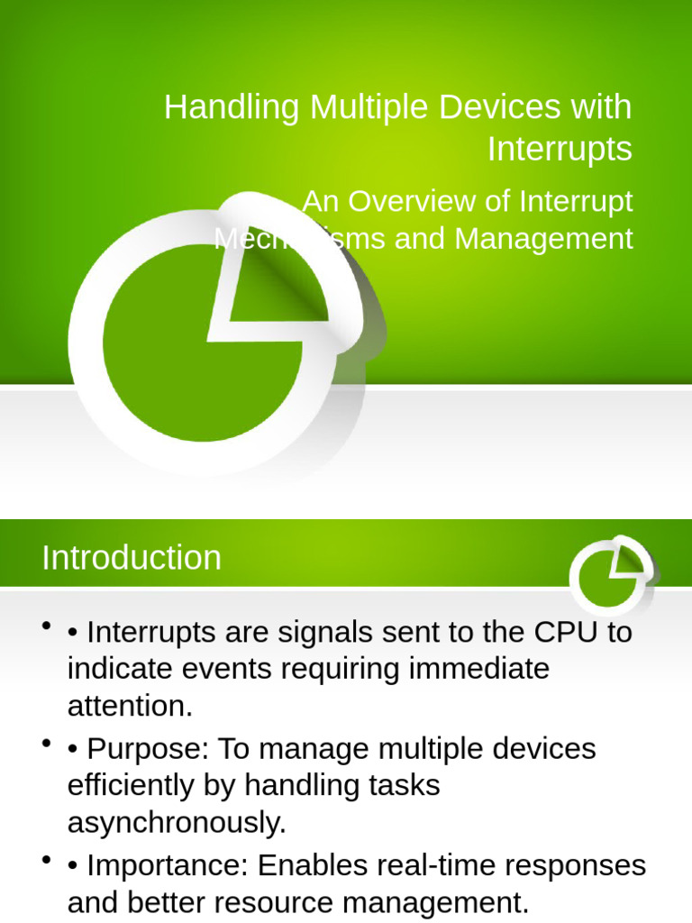 Handling Multiple Devices With Interrupts | PDF