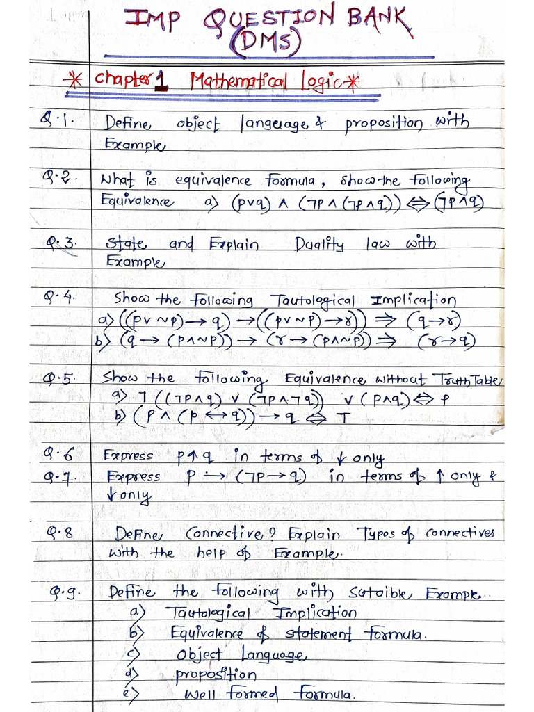 Dms Imp. Questions | PDF
