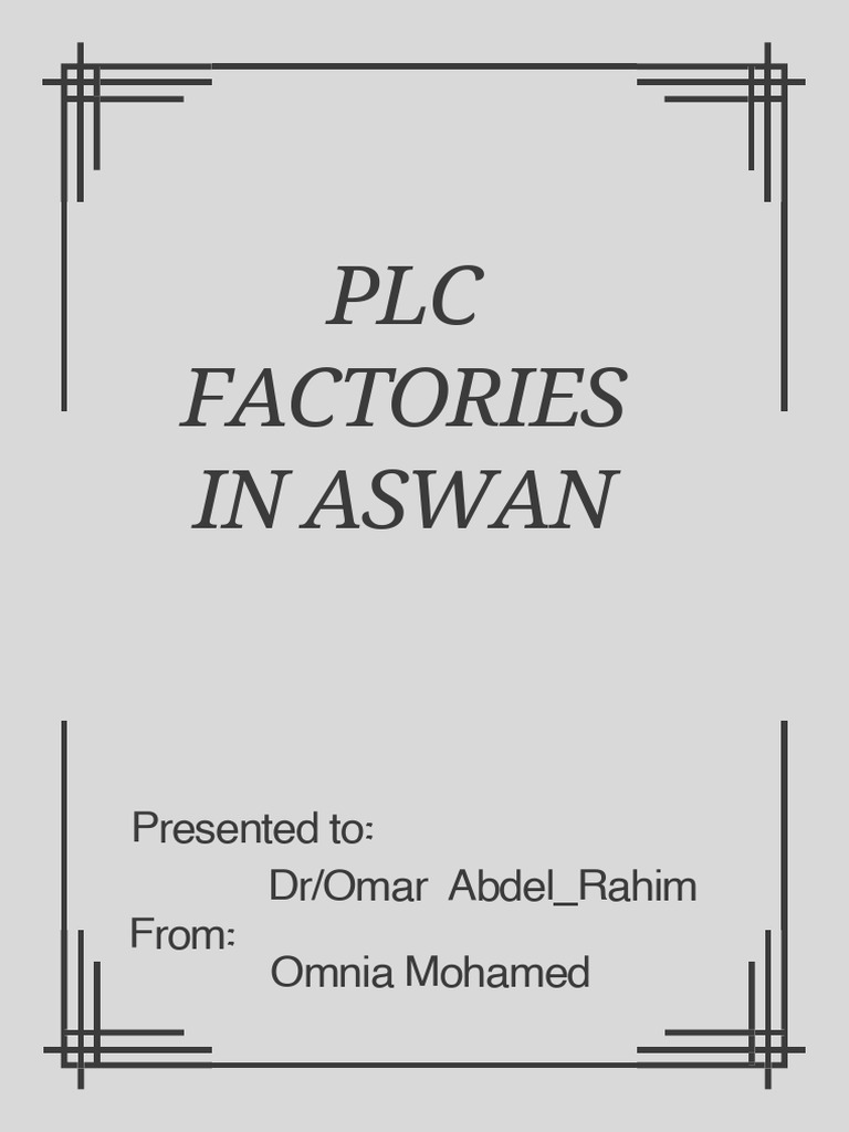 PLC report | PDF