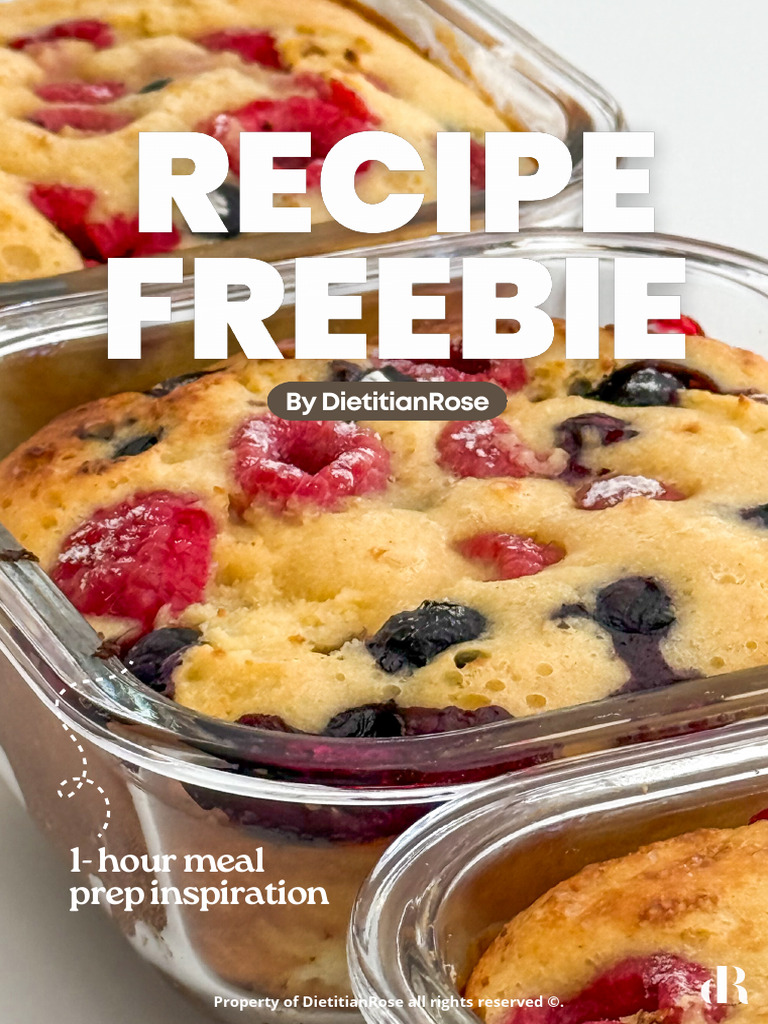 FREEBIE - 1 Hour Meal Prep Recipe Inspiration | PDF | Pasta | Flour