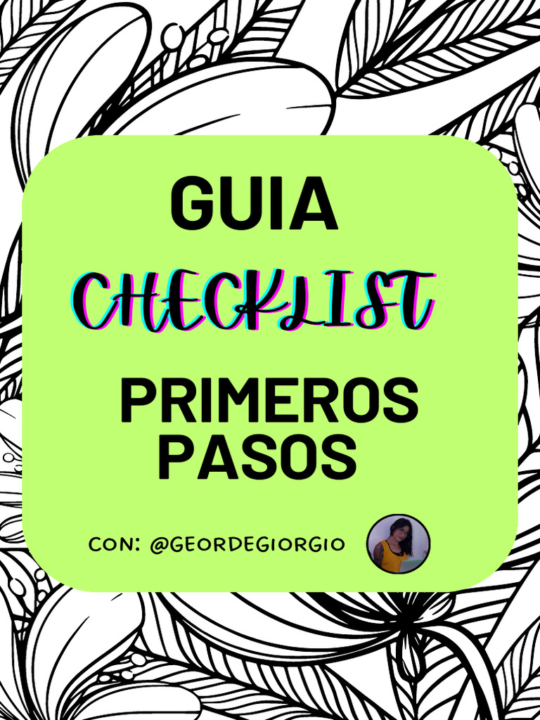 Guia Checklist Primeros Pasos | PDF
