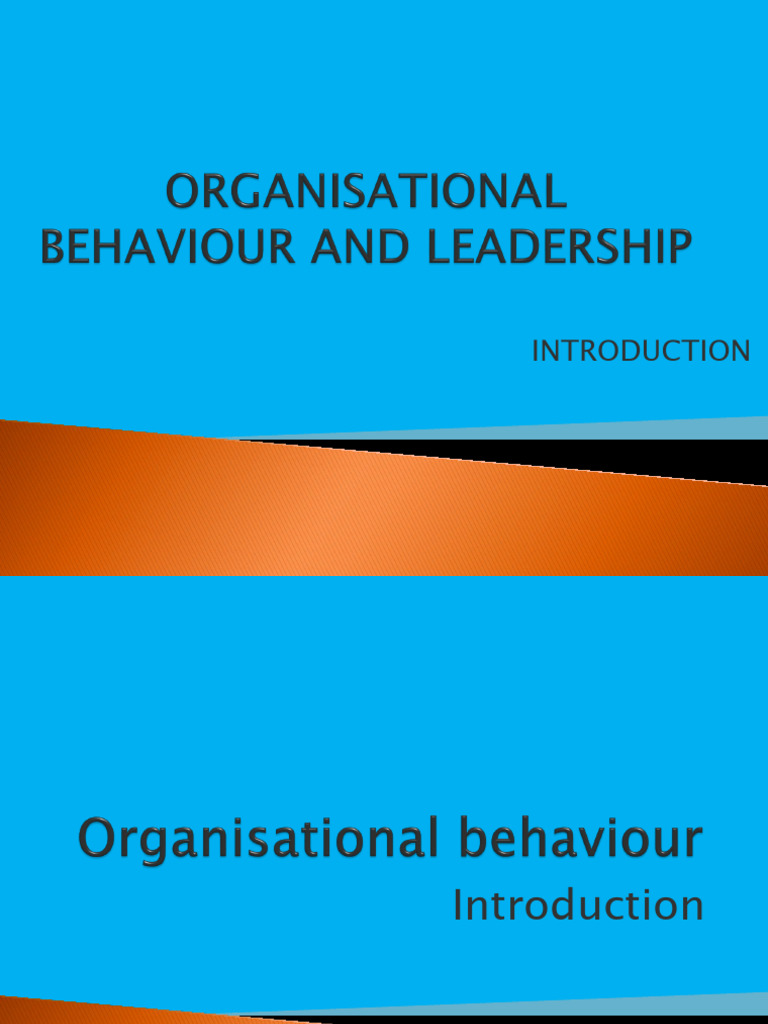 Understanding Organizational Behavior Pdf Behavior Liberal Arts