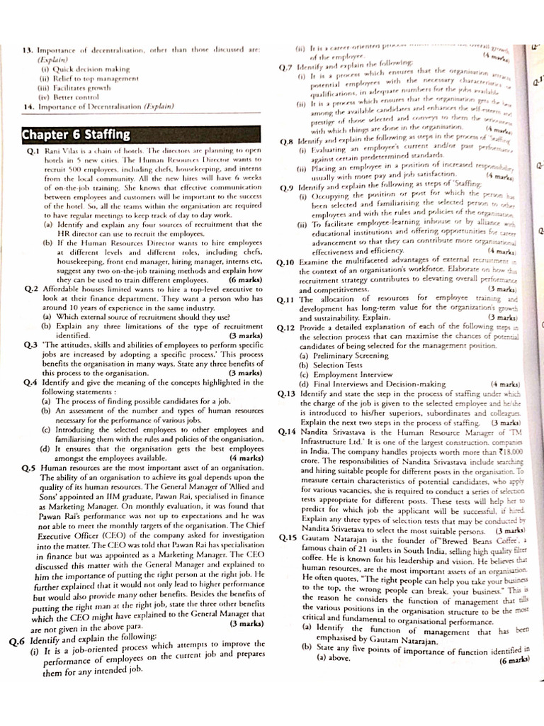 Staffing Questions | PDF