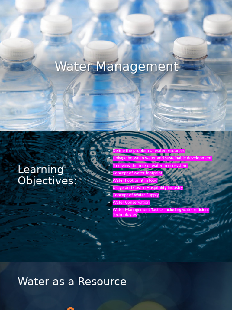 Chapter 5 - Water Management 2 | PDF | Water | Water Resources