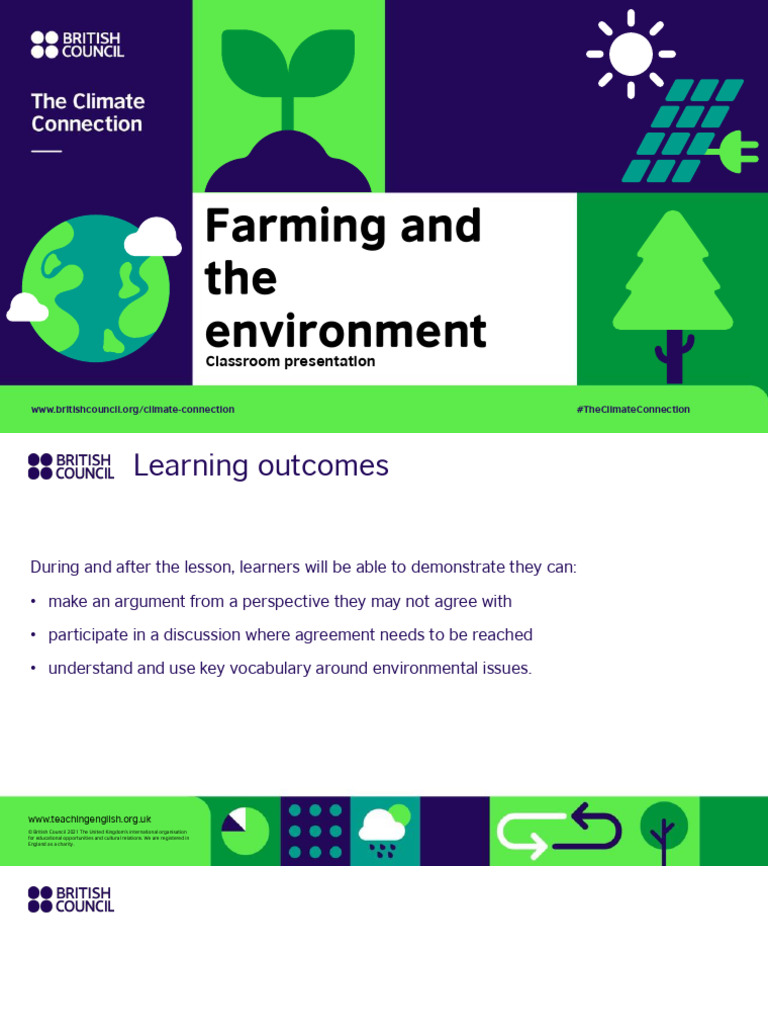 Farming and The Environment Presentation | PDF | Agriculture | Meat