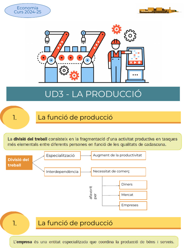 UD3 - PRESENTACIÓ. La producció | PDF