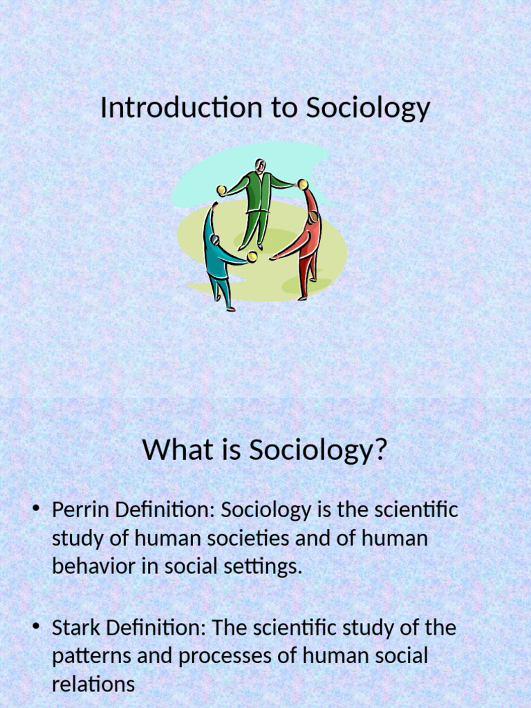Intro To Sociology | PDF | Sociology | Science