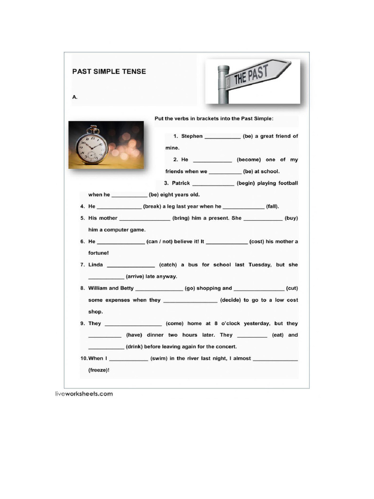 Past SImple REVIEW | PDF
