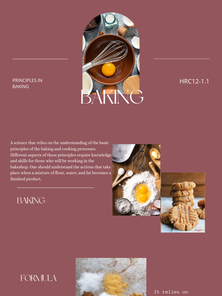 PRINCIPLE OF BAKING | PDF | Breads | Baking
