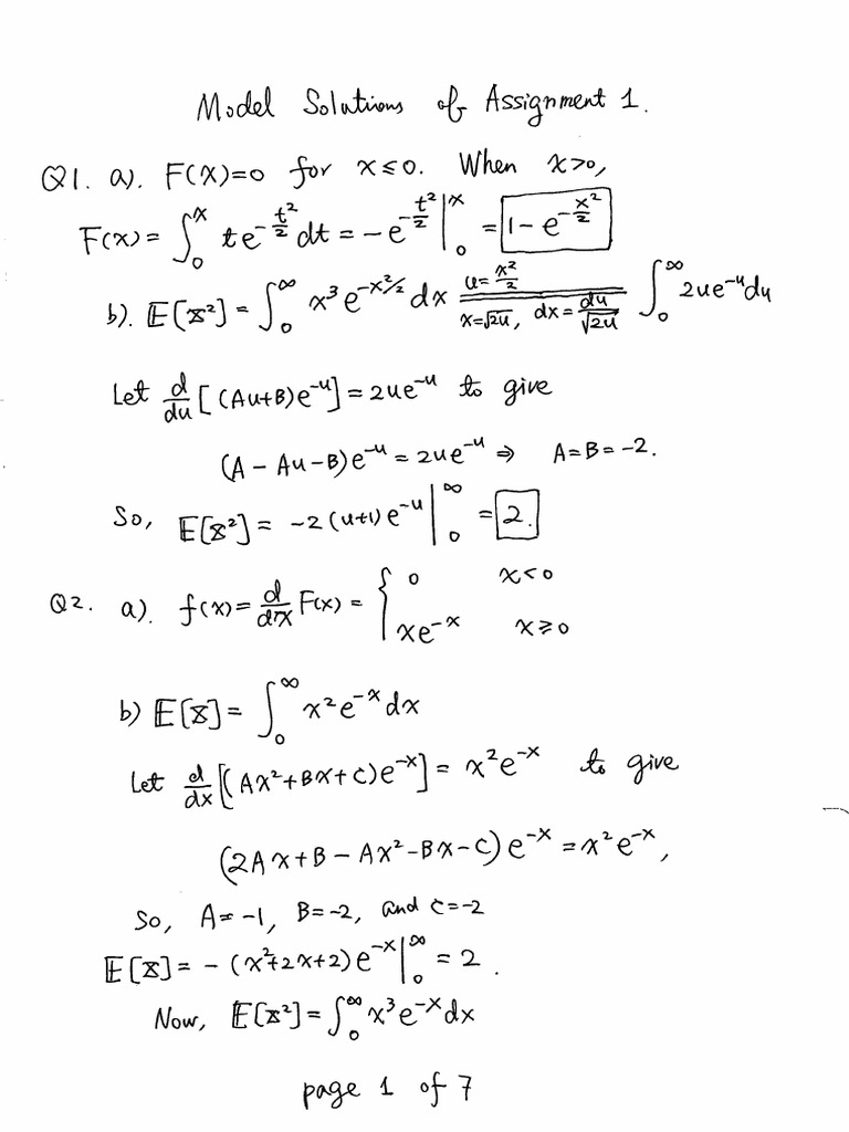 12_Assignment1_Solutions | PDF