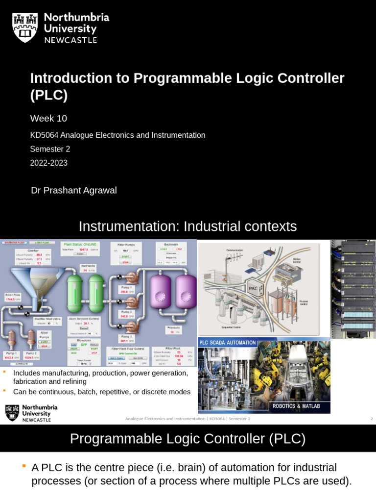KD5064_Week10-PLC_2022_2023 | PDF | Programmable Logic Controller | Instrumentation