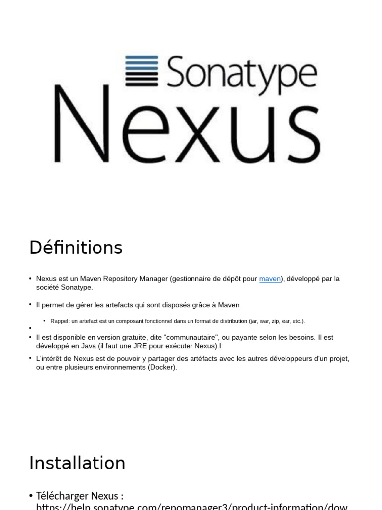 Nexus | PDF | Génie logiciel | Logiciel