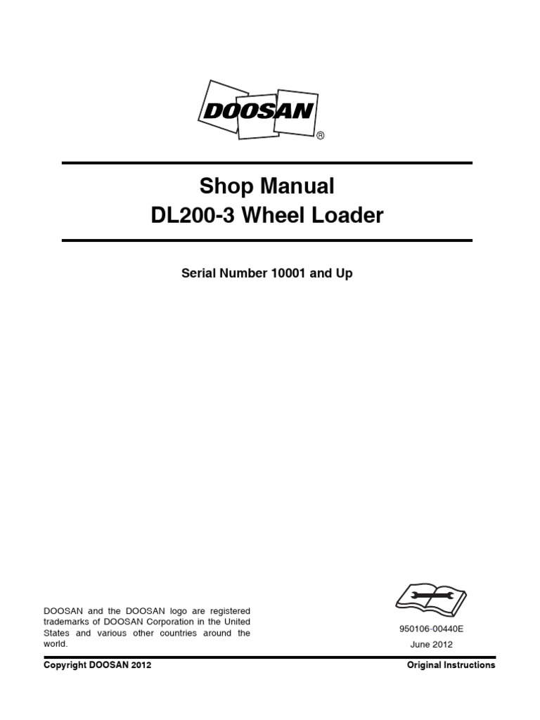Doosan Dl200 3 SHM en Preview | PDF | Seat Belt | Safety