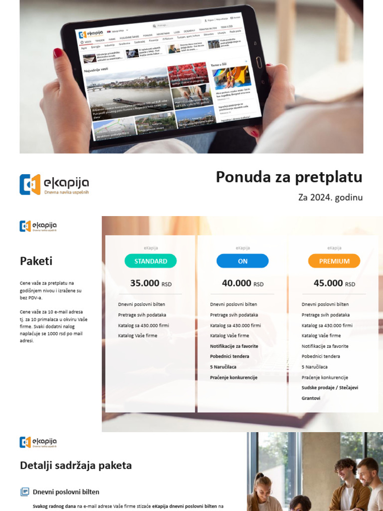Ekapija Ponuda Za Pretplatu SRB 2024 | PDF