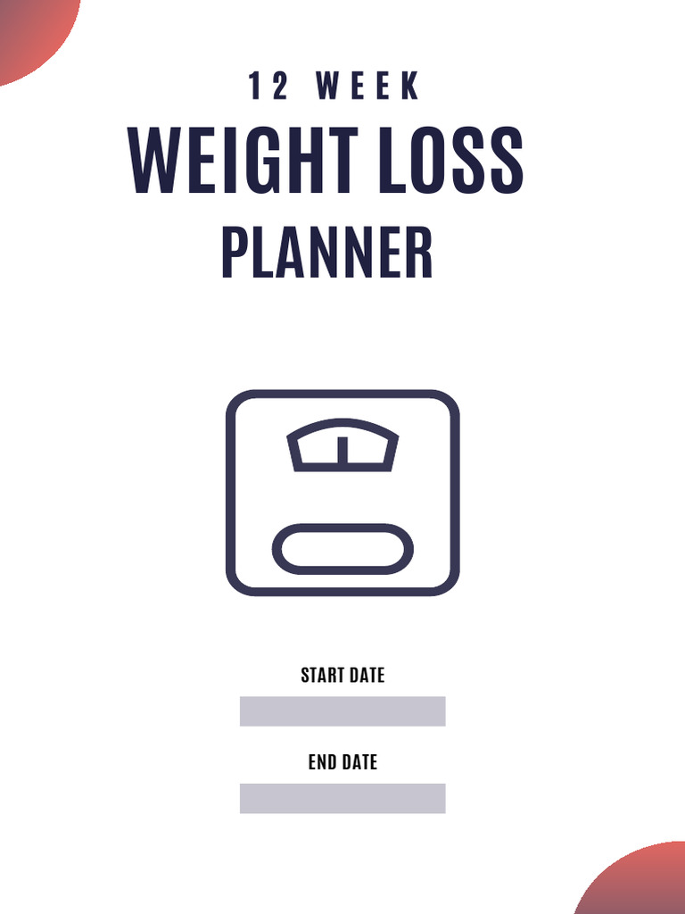 12-Week Weight Loss Planner | PDF | Lunch | Meal