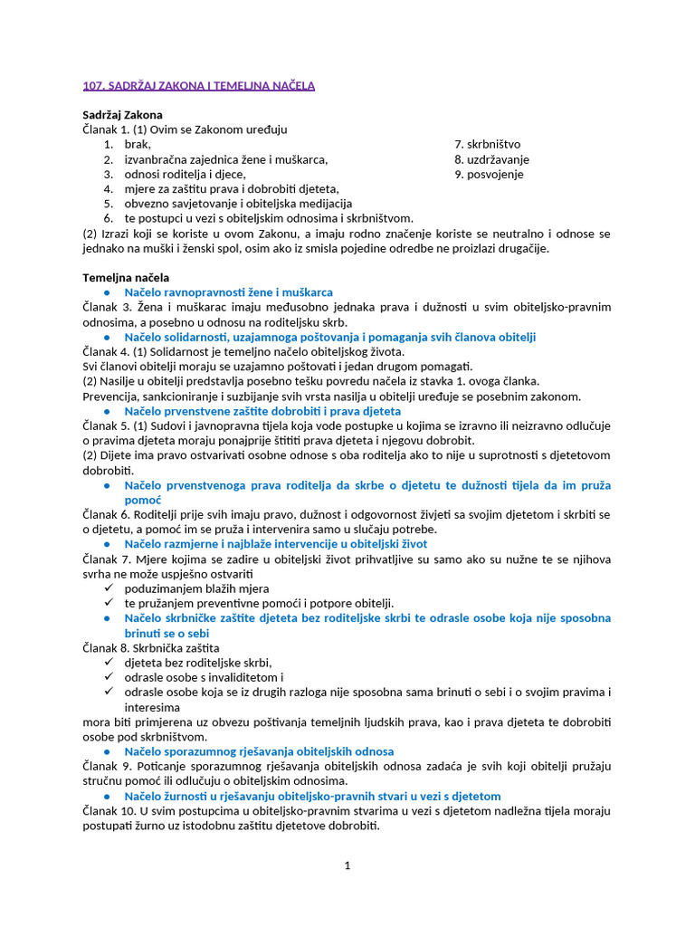 Obiteljsko Pravo - 35,5 | PDF