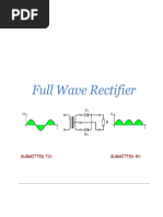 Full Wave Rectifier Class 12 Project | PDF | Rectifier | Diode