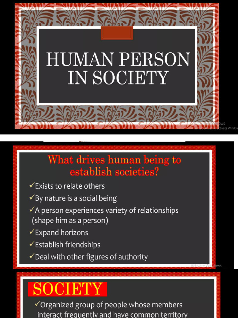 Lesson 7 Society | PDF | Society | Social Psychology