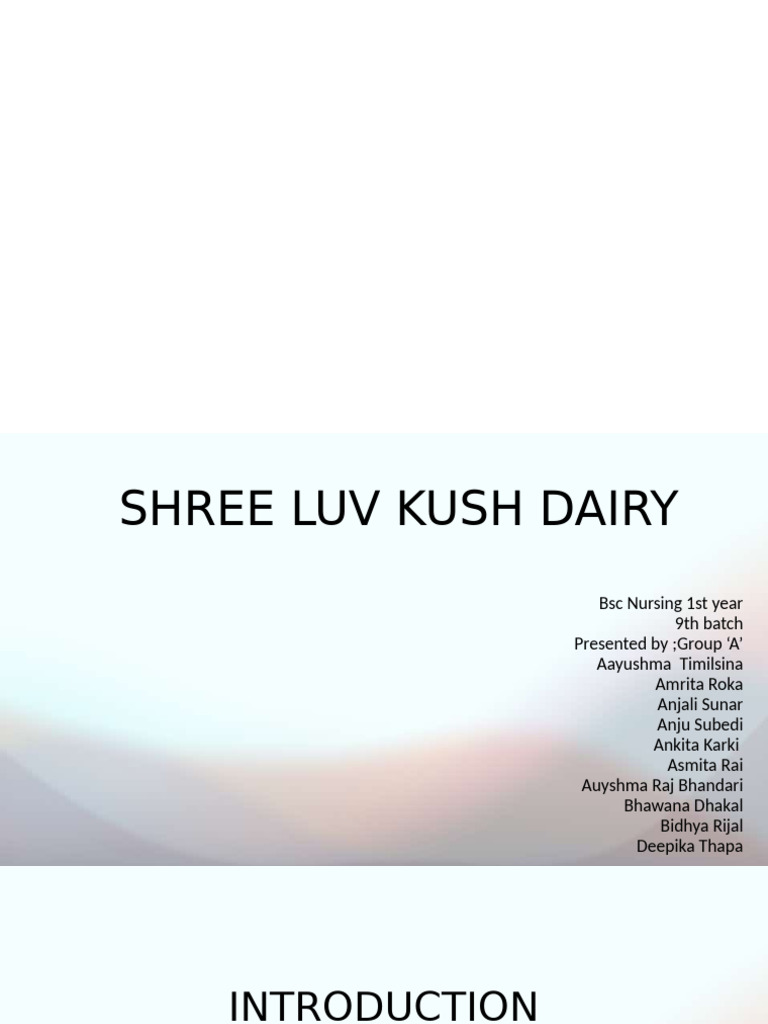 kush kush | PDF | Milk | Dairy