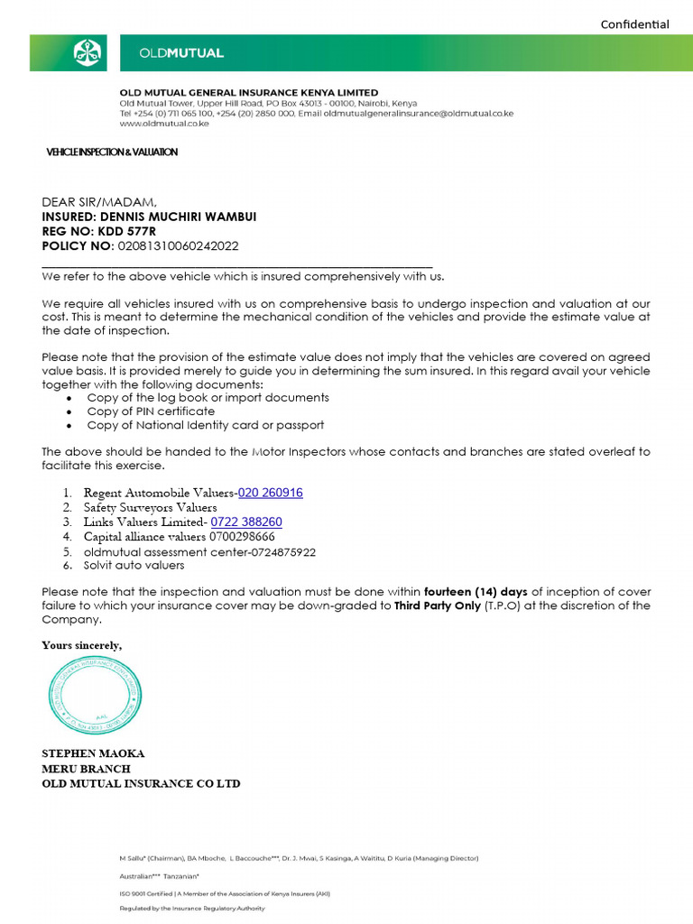 VALUATION LETTER....pdf | PDF