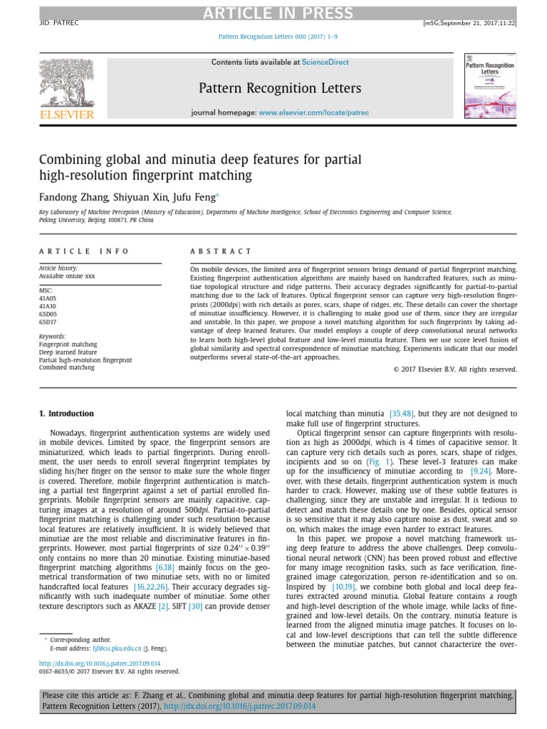 Combining Global and Minutia Deep Features For Partial High Resolution ...