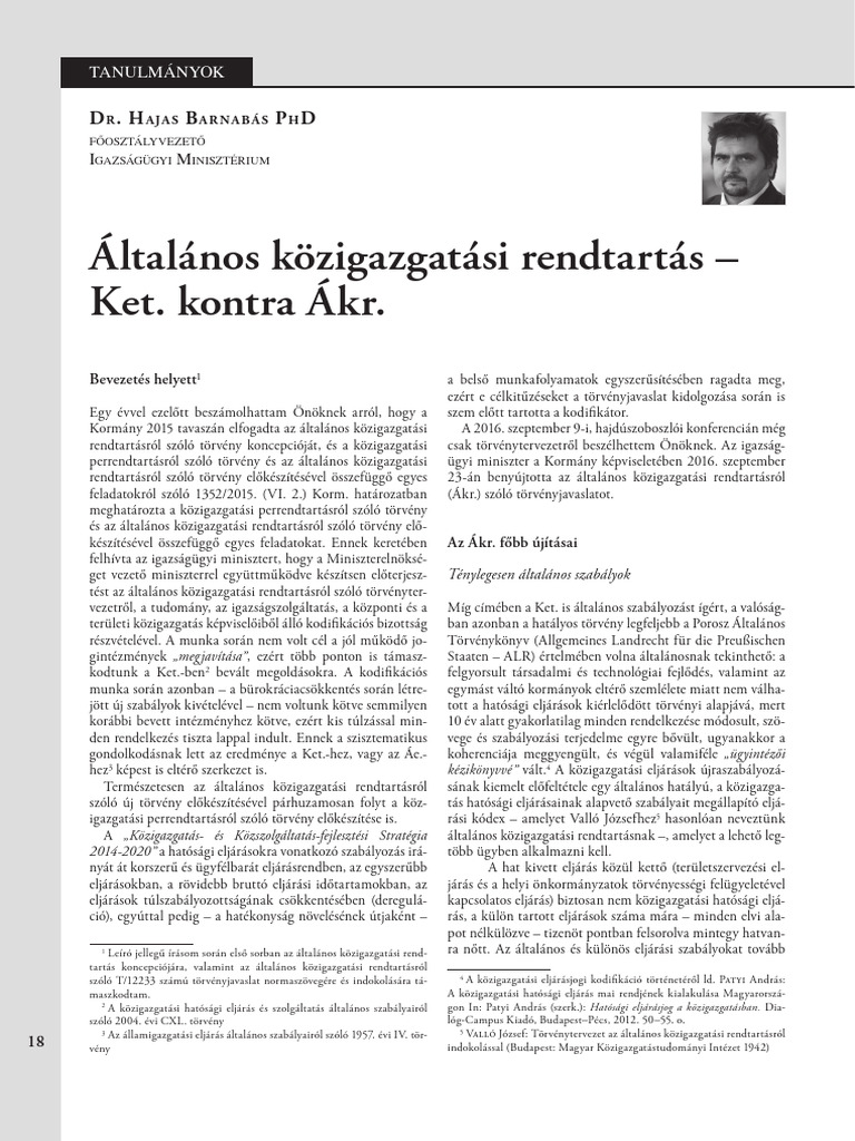 03 - Altalanos - Kozig - Rendtartas Tanulmány | PDF
