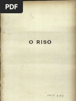 Bergson o Riso | PDF | Humano | Vida