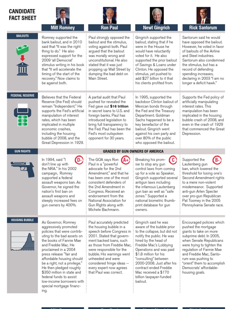 National Comparison Sheet | PDF | Emergency Economic Stabilization Act ...
