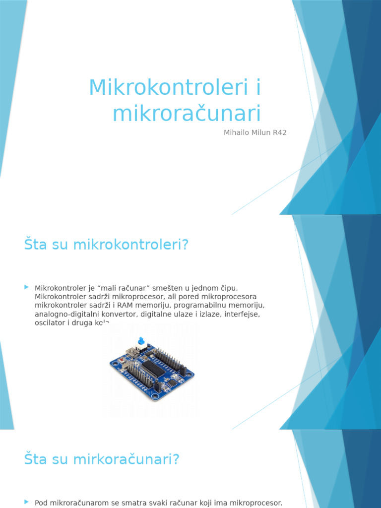 Mikrokontroleri i Mikroračunari | PDF