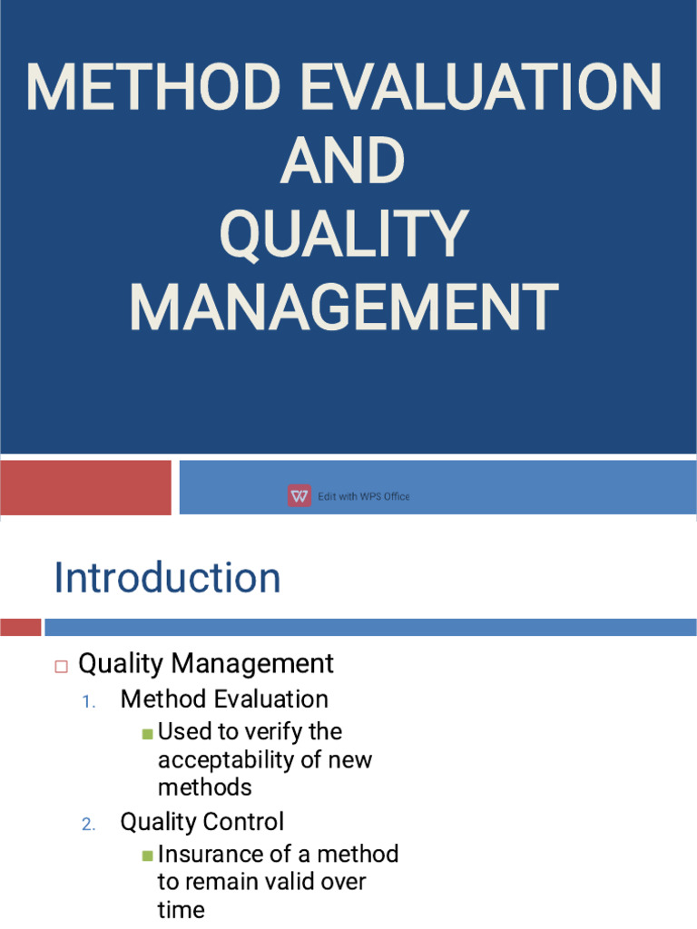 MLS105 Method Evaluation Part I | PDF | Sensitivity And Specificity | Coefficient Of Variation