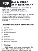 IMRaD Lab Report Quick Guide | PDF | Statistics | Cognition
