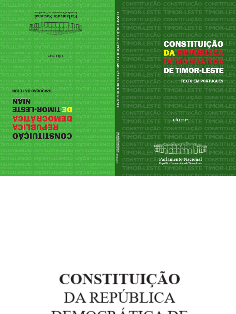 C RDTL | PDF | Timor Leste | Democracia