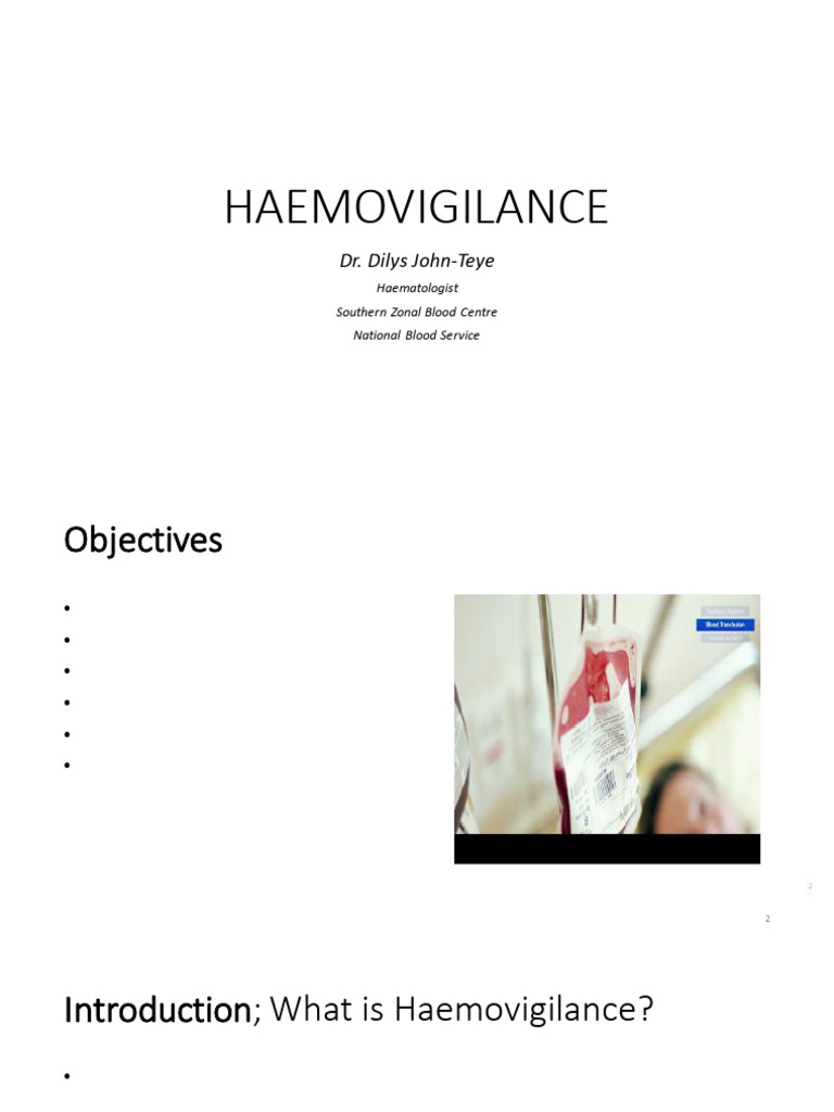 Haemo Vigilance | PDF | Blood Transfusion | Blood Donation