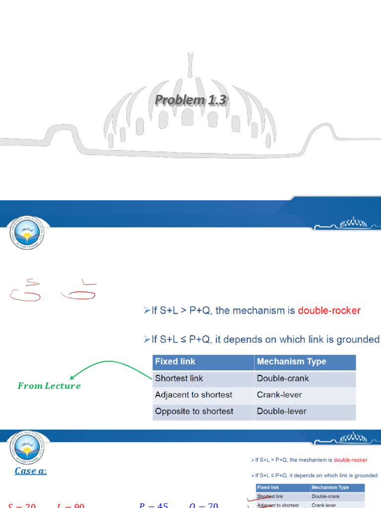 Synthesis of Mechanisms Tutorials (3,4b Ar) | PDF | Mechanical Engineering | Motion (Physics)