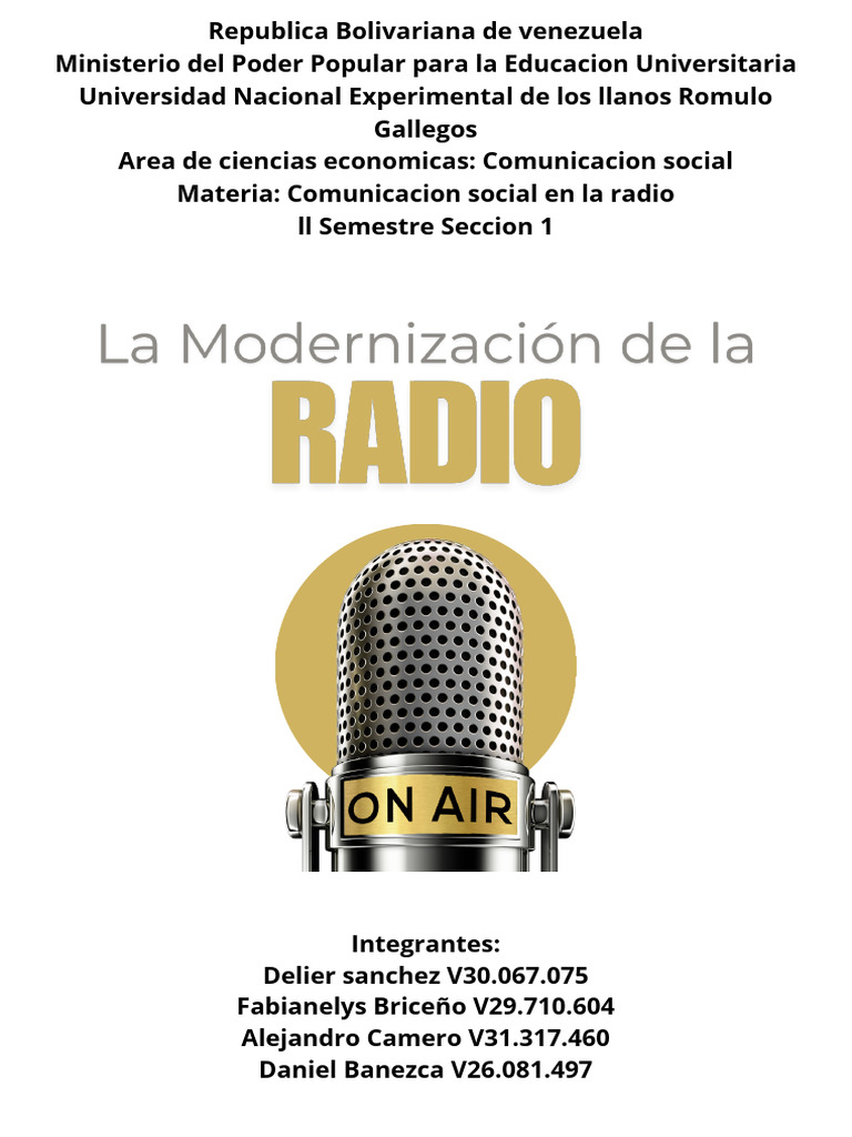 Evolución de la Radio: AM y FM Modernas | PDF | Radiodifusión | Podcast