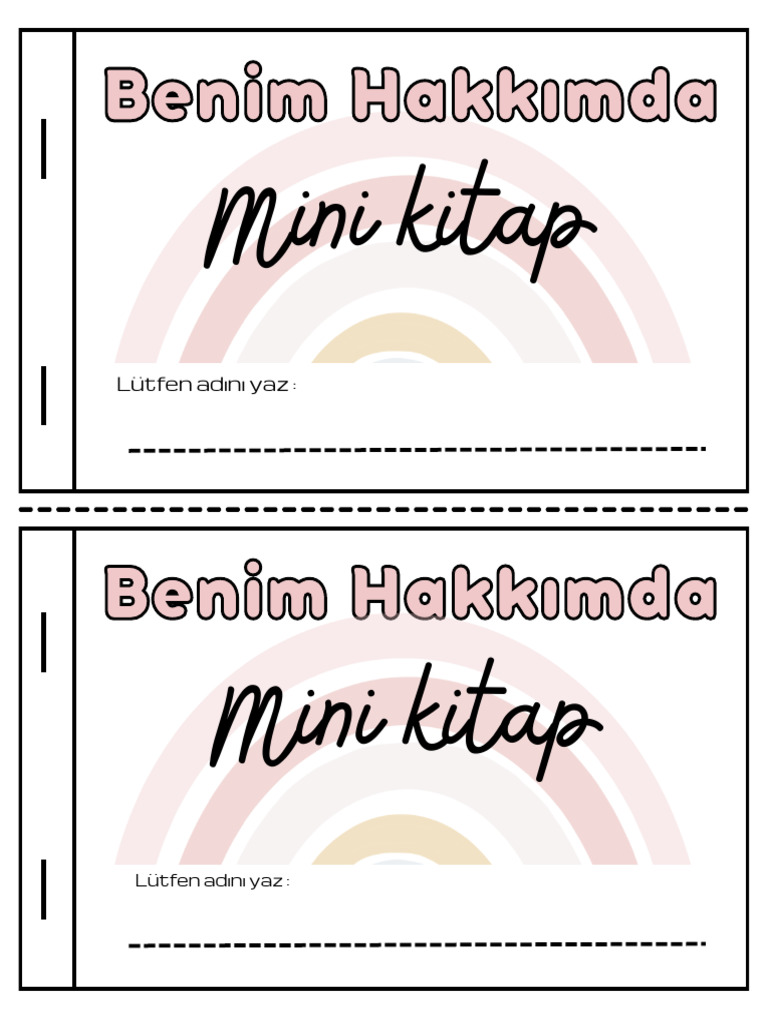 All About Me Mini Book | PDF