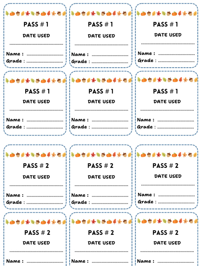 Quarter passes | PDF
