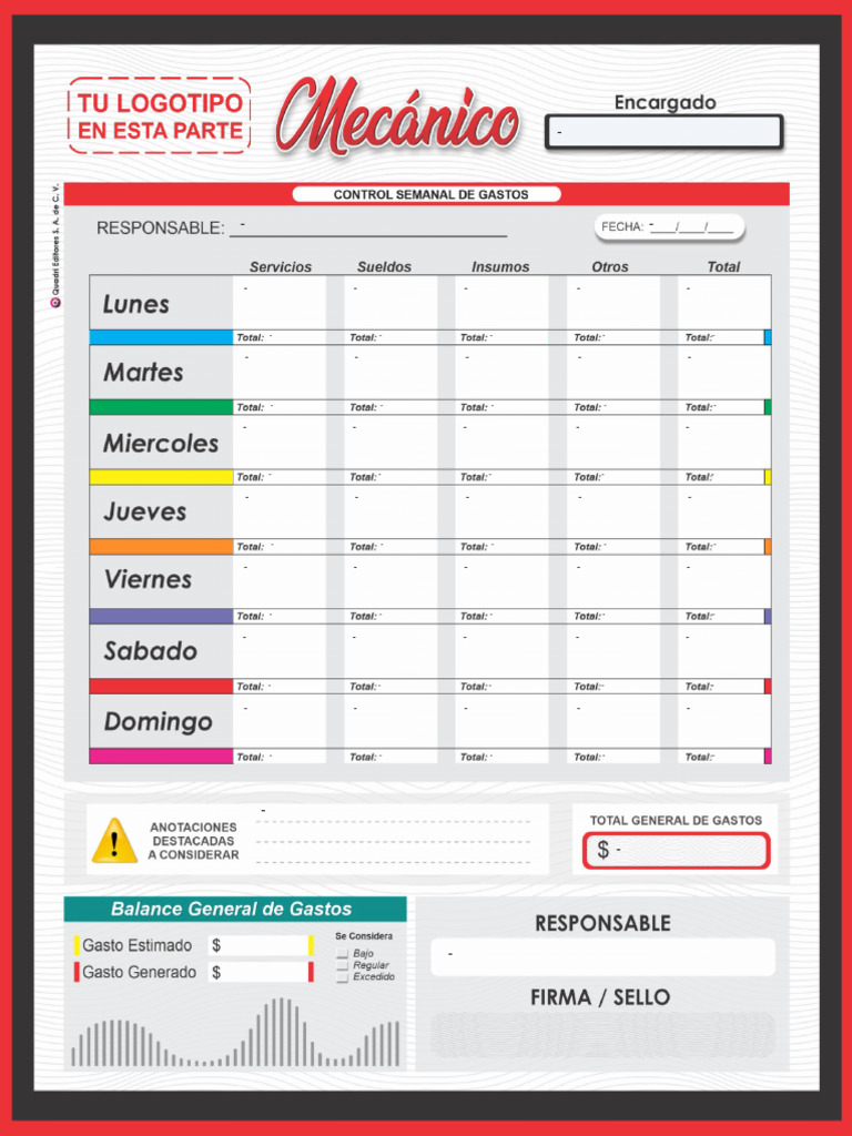 Gastos Semanales - Taller Mecã - Nico | PDF