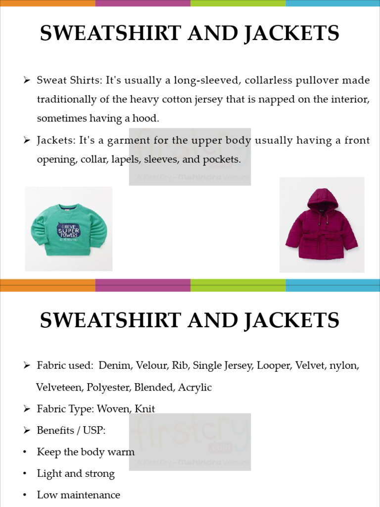 Sweat Shirts and Jackets | PDF
