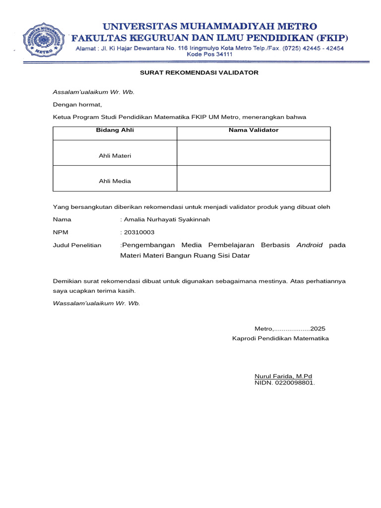 Rekomendasi Validator Media Pembelajaran Android | PDF