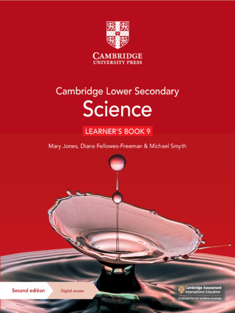 Cambridge Lower Secondary Science Learners Book 9 With Digital Access ...