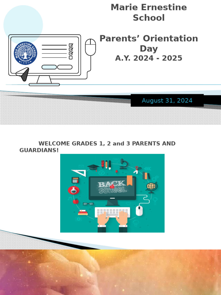 Parents Orientation Day 2024 | PDF | Teachers | Homeschooling