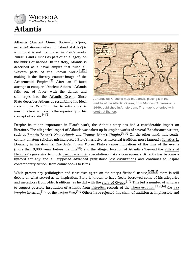 Atlantis | PDF | Atlantis