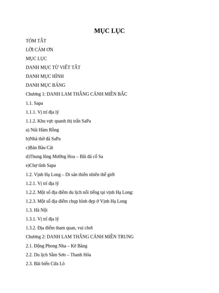 Muc Luc | PDF