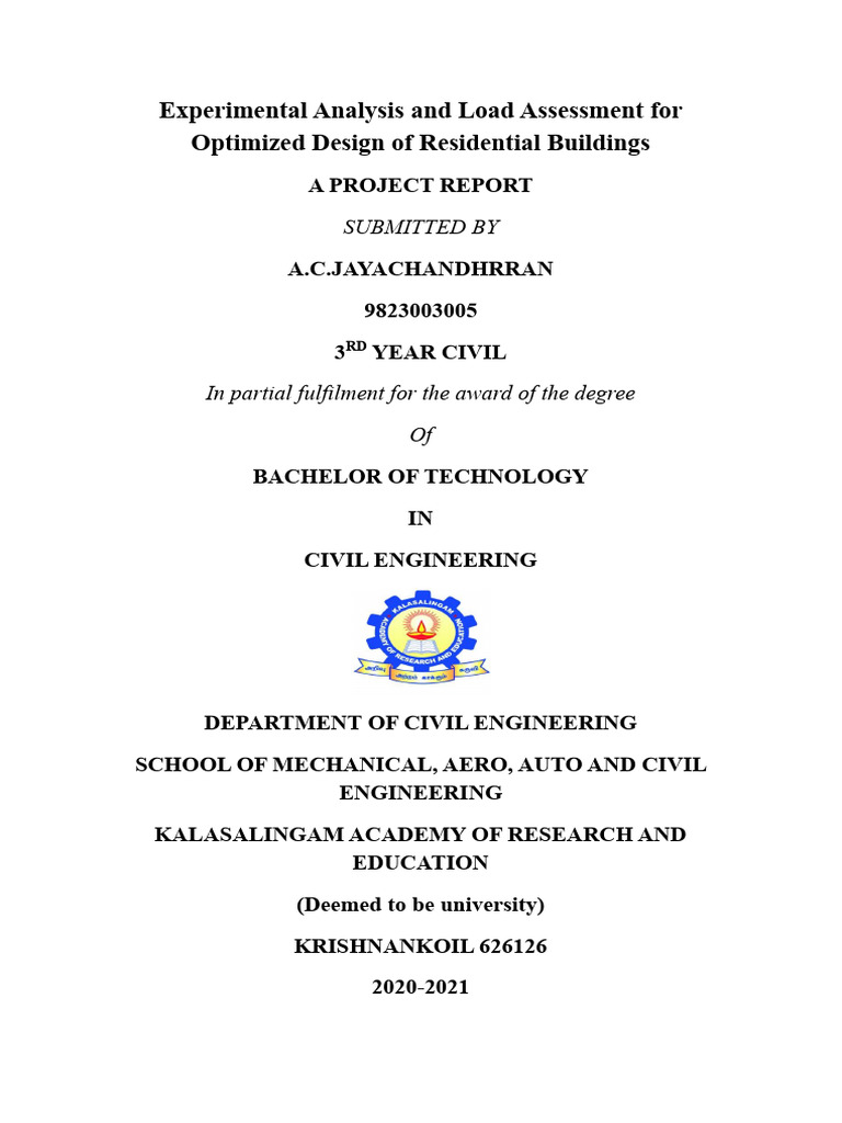 Concrete Structures Report Jai Edit 2 | PDF | Civil Engineering ...