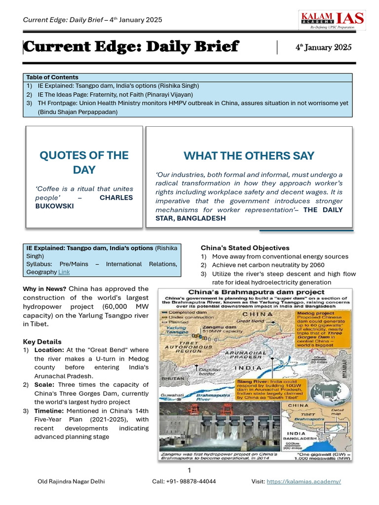 Current Edge Daily Brief 4th January 2025 | PDF | Health Sciences ...