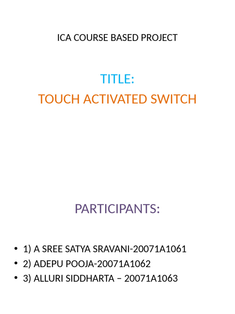 Ica Course Based Project | PDF