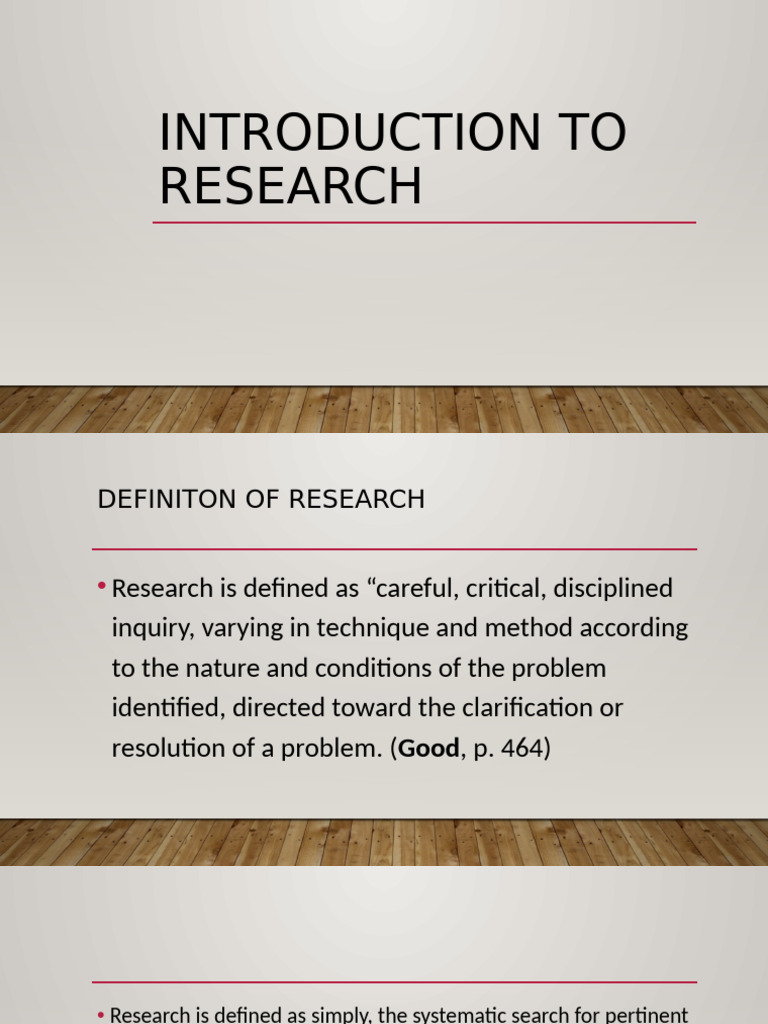 Introduction To Research | PDF | Statistics | Scientific Method