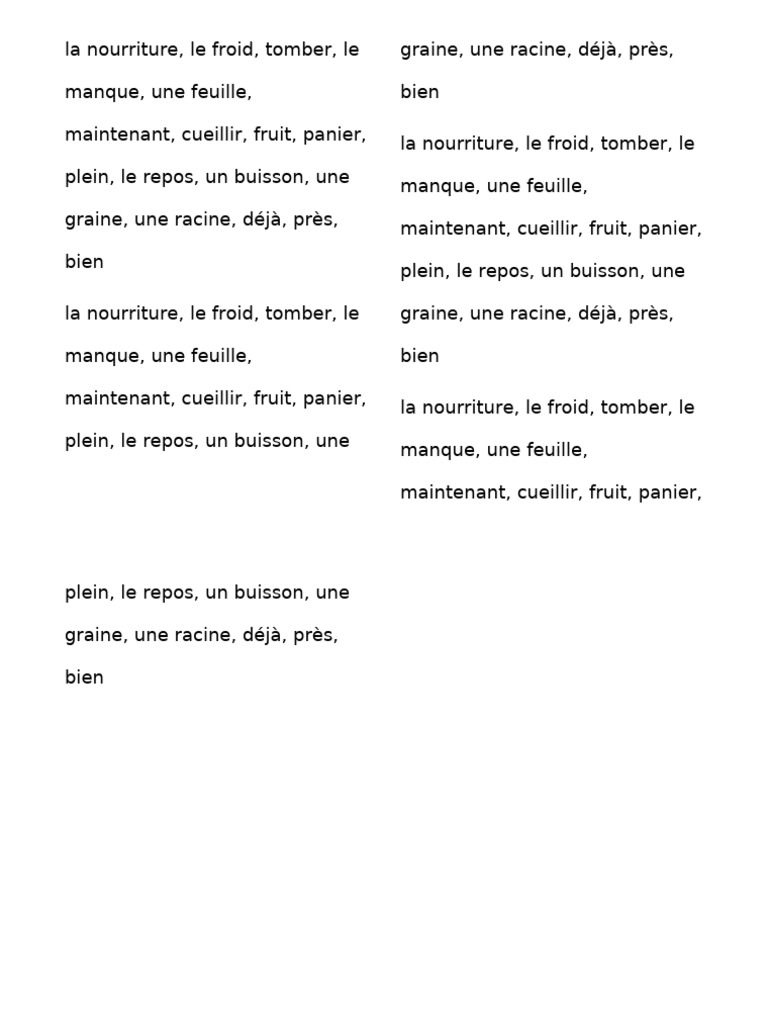 Récolte de fruits en hiver | PDF