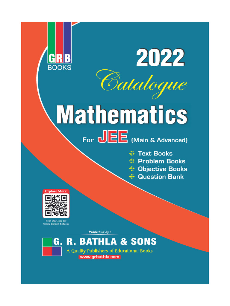 JEE Mathematics Catalogue 2022 Min | PDF